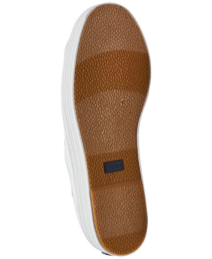 Keds Women's Triple Up Canvas Metallic Platform Casual Sneakers from ...