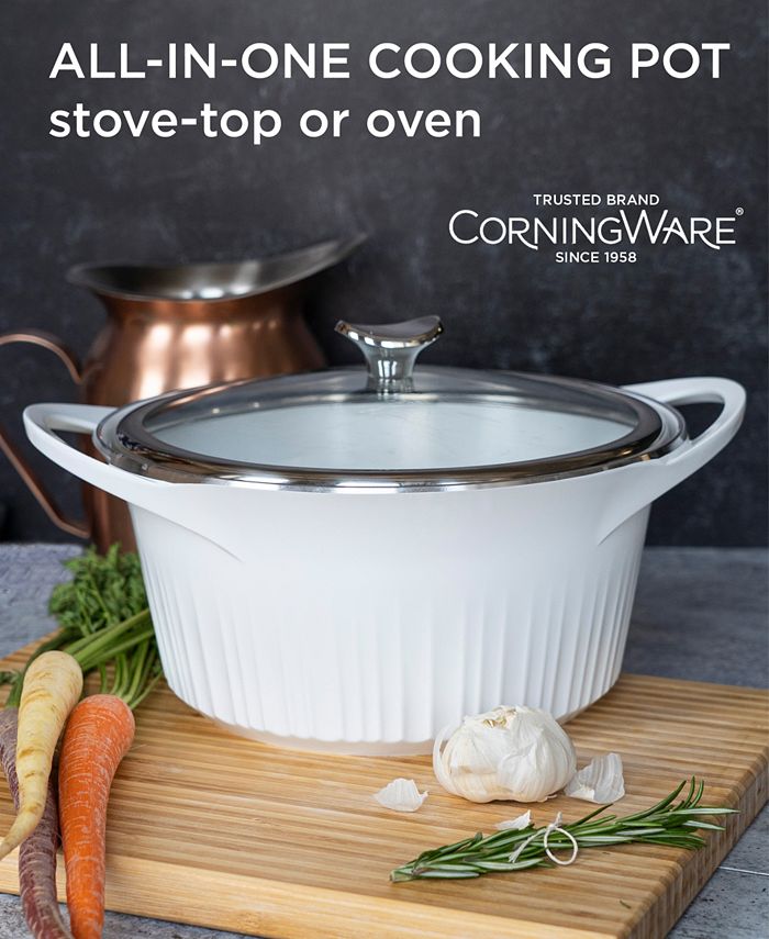 Corningware Cast Aluminum 5.5 Quart Dutch Oven with Lid - Macy's