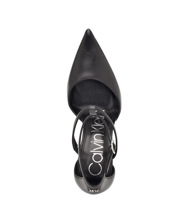 Calvin Klein Women's Dentel Ankle Strap Dress Pumps & Reviews - Heels ...
