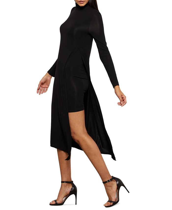 BCBGMAXAZRIA Asymmetrical Side Slit Midi Dress - Macy's
