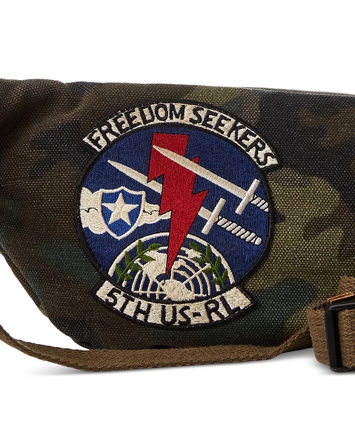 Polo Ralph Lauren Men's Tiger-Patch Camo Canvas Waist Pack - Macy's