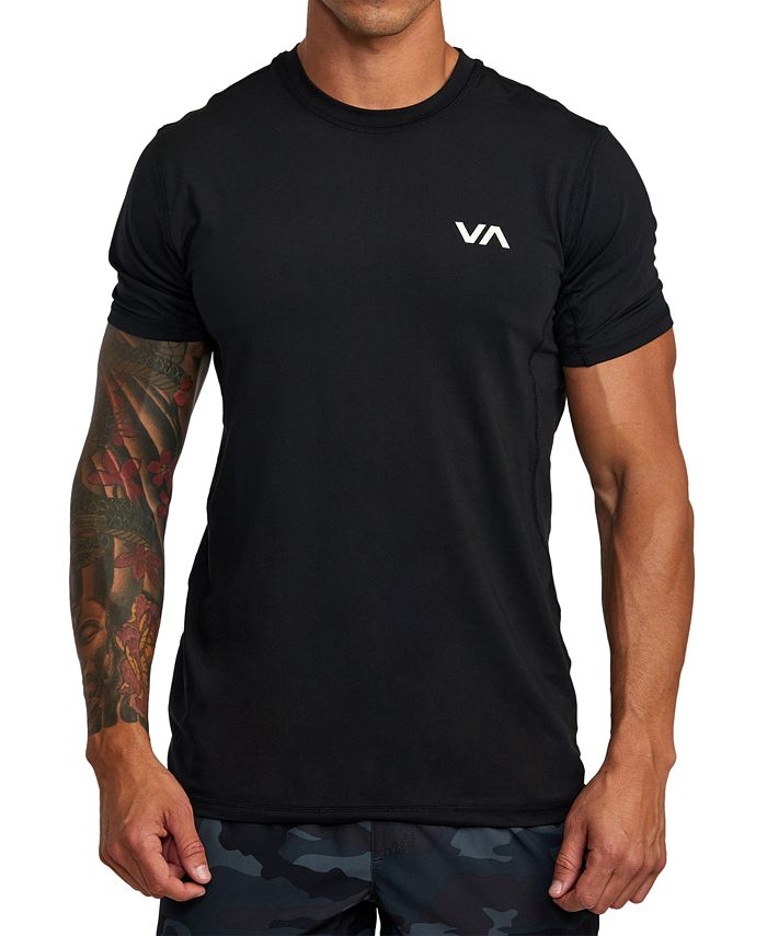 RVCA Men's Short Sleeves Sport Vent T-shirt & Reviews - T-Shirts - Men ...