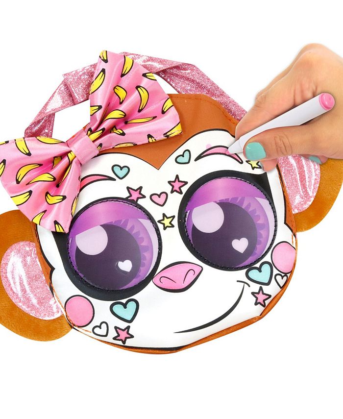 Tara Toy Glam Girl Color N Style Monkey Messenger Bag Purse Decoration ...