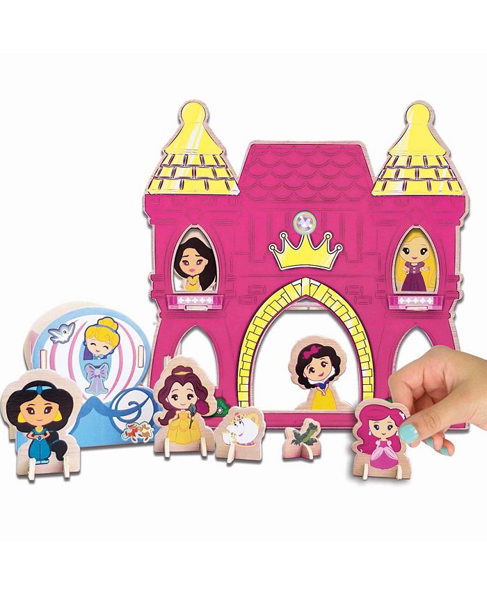 Disney Princess Wood Castle Activity Building Decorating Set - Macy's