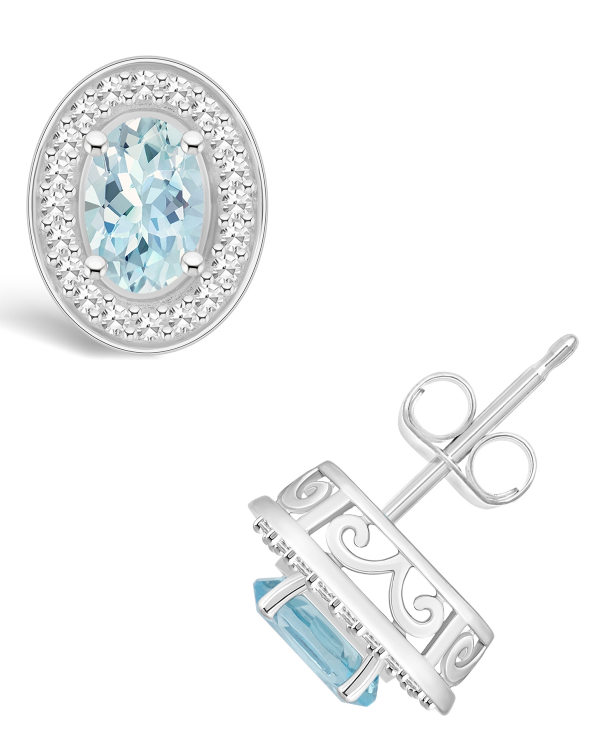 Click here for Macys Aquamarine (7/8 ct. t.w.) and Diamond (1/5 c... prices