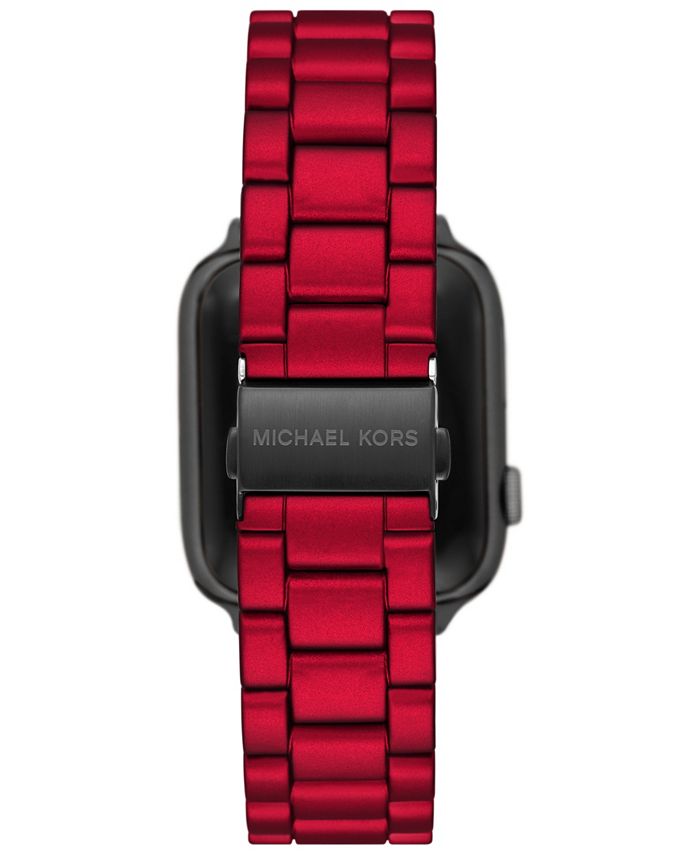 Michael Kors Women's Red Coated Stainless Steel Band for Apple Watch ...
