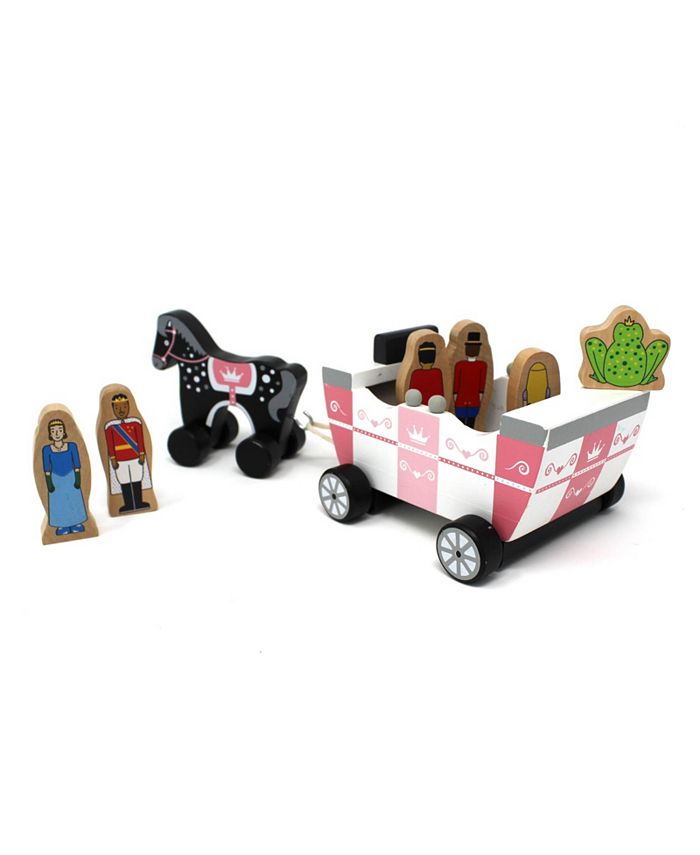 Jack Rabbit Creations Inc. Wooden Magnetic Princess Carriage Play Set ...