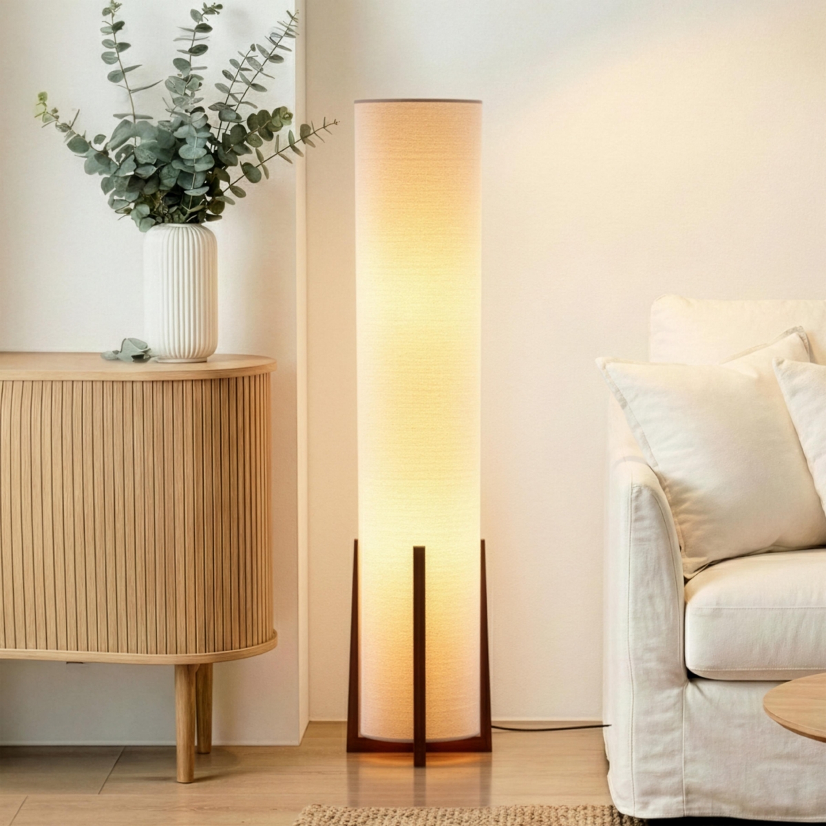 Click here for Parker 48" Led Column Floor Lamp with Cylinde... prices