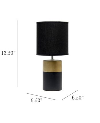 Simple Designs Two Toned Basics Table Lamp - Macy's