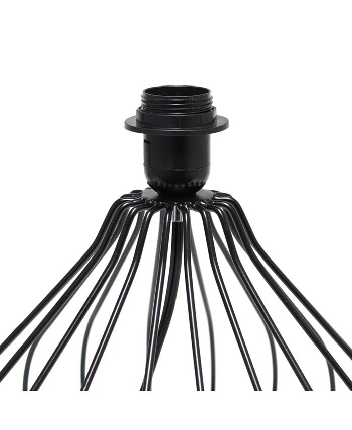 Simple Designs Geometrically Wired Table Lamp - Macy's