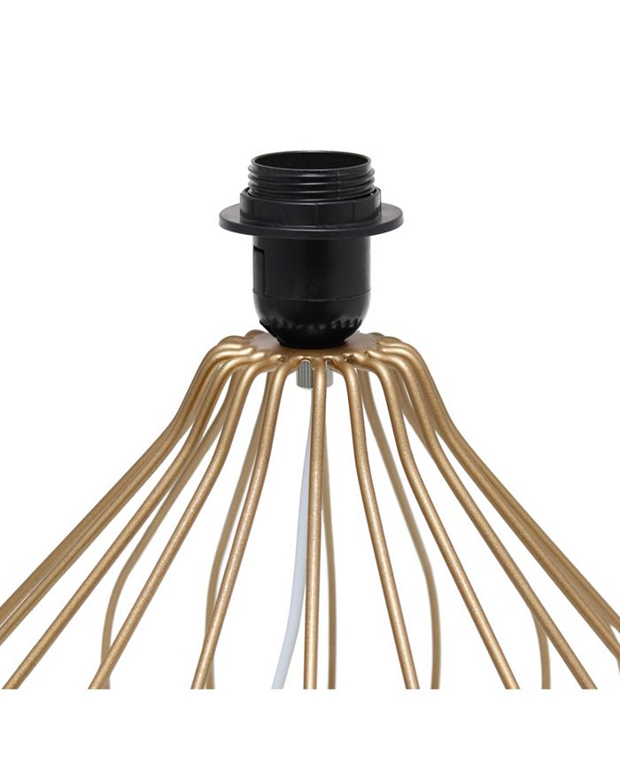 Simple Designs Geometrically Wired Table Lamp - Macy's