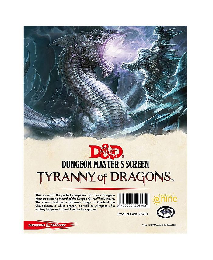 Gale Force Nine Horde of the Dragon Queen Dungeon Master's Screen ...