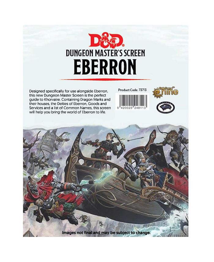 Dungeons & Dragons D D Eberron Dungeon Master's Screen Tabletop RPG DM Screen Dungeons Dragons ...