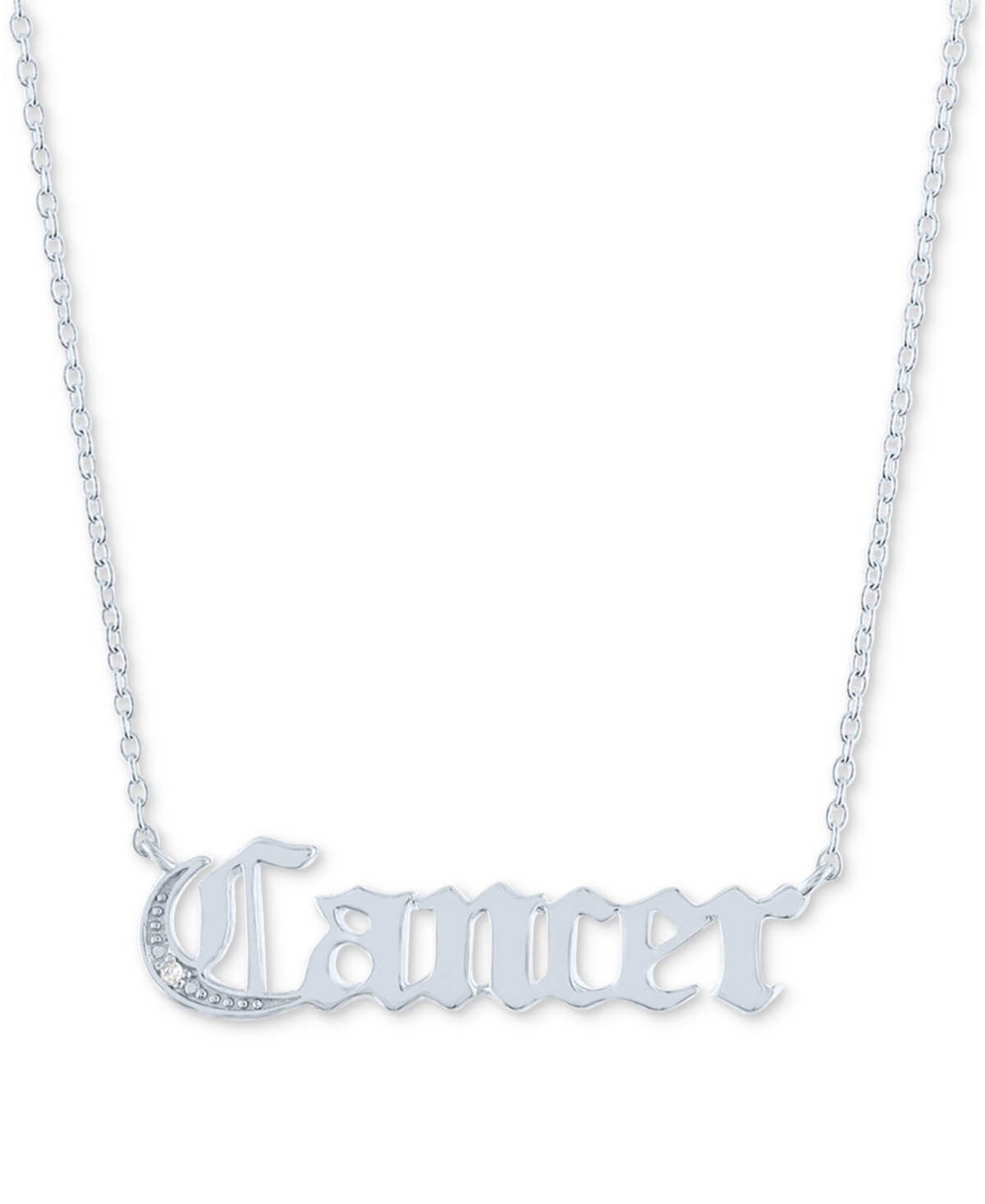 Click here for Diamond Accent Zodiac Name 18 Pendant Necklace in... prices