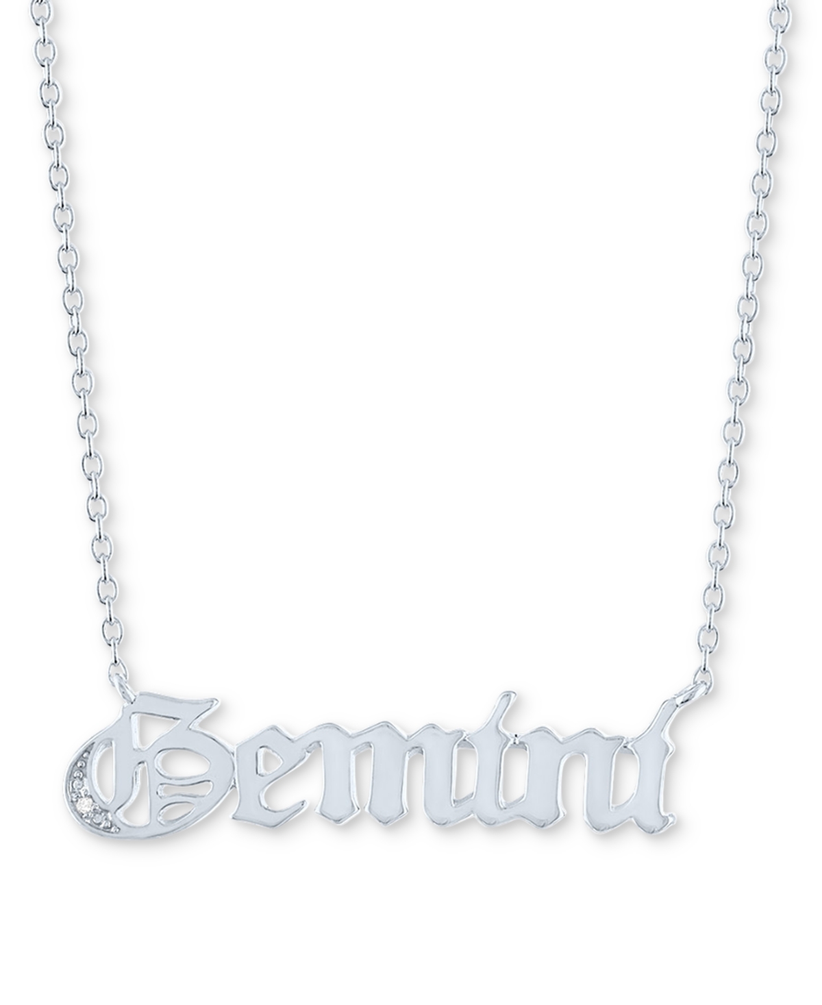 Click here for Diamond Accent Zodiac Name 18 Pendant Necklace in... prices
