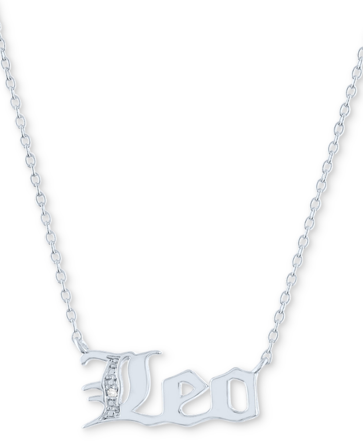 Click here for Diamond Accent Zodiac Name 18 Pendant Necklace in... prices
