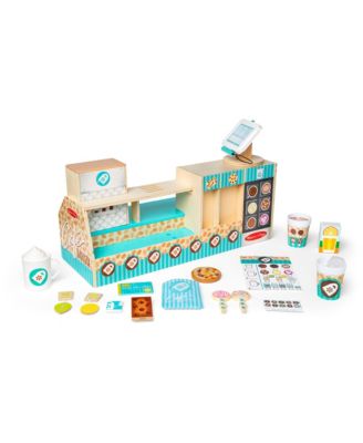 Melissa and Doug Wooden Cafe Barista Coffee Shop 35 Piece Set & Reviews ...