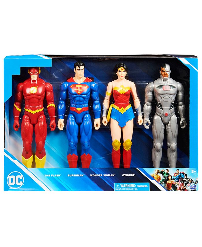 DC Comics 12" Action Figure with Superman, the Flash, Wonder Woman and ...
