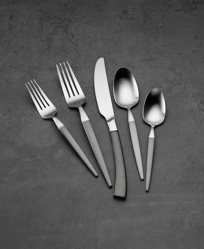 Oneida Adjacent Midnight 20 Piece Everyday Flatware Set, Service For 4 ...