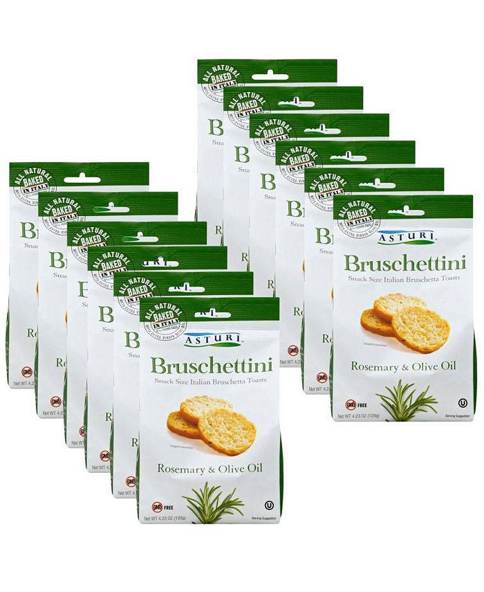 Asturi Rosemary & Olive Oil Bruschettini 4.23 oz (12 Pack) & Reviews ...