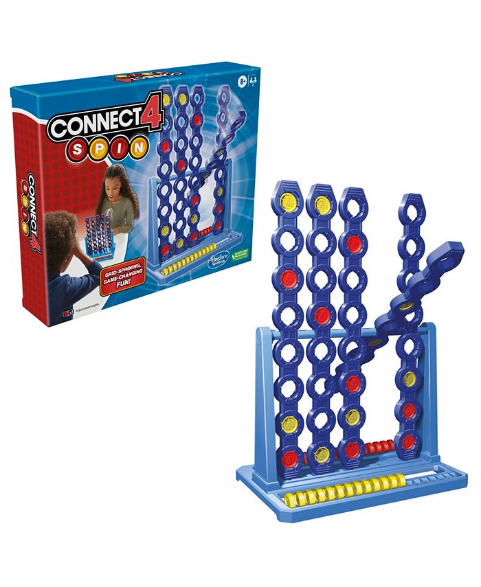 Hasbro Gaming Connect 4 Spin, Features Spinning Connect 4 Grid, 2 ...