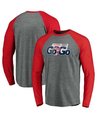 Men's Fanatics Heathered Gray Capital City Go-Go Tri-Blend Distressed ...