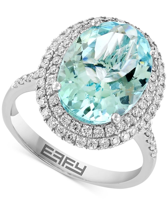 EFFY Collection EFFY® Aquamarine (5-3/4 ct. t.w.) & Diamond (5/8 ct. t ...