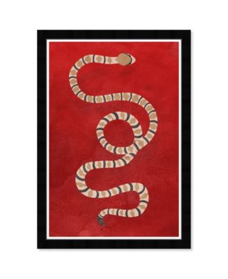 Wynwood Studio Snake Body Swirls Framed Print Wall Art - Macy's