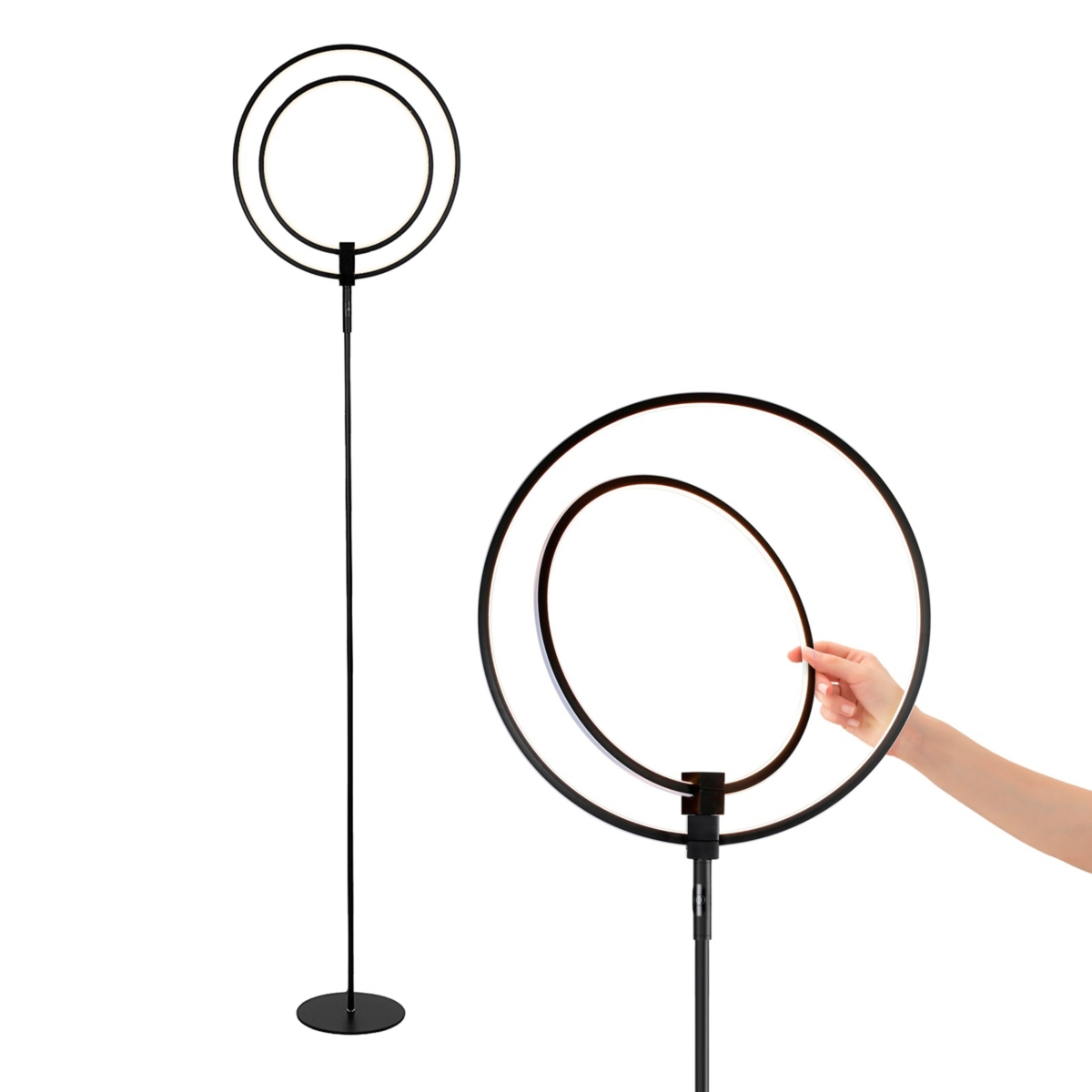 Click here for Eclipse 79" Led Torchiere Floor Lamp with Adj... prices