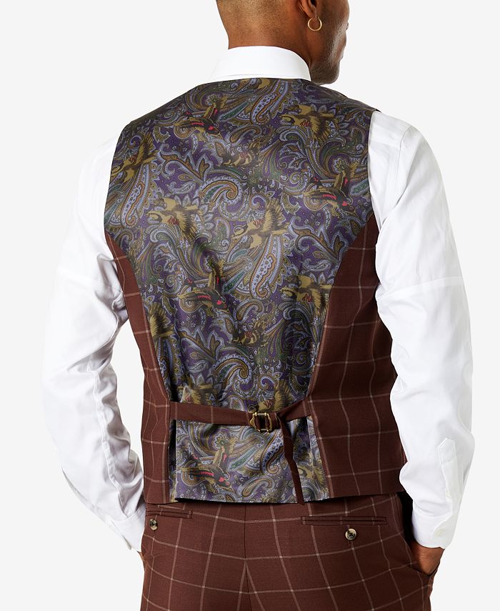 Tayion Collection Men's Classic-Fit Wool Suit Vest & Reviews - Suits ...