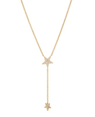 AVA NADRI Star Pendant Y Necklace in 18K Gold Plated Brass - Macy's