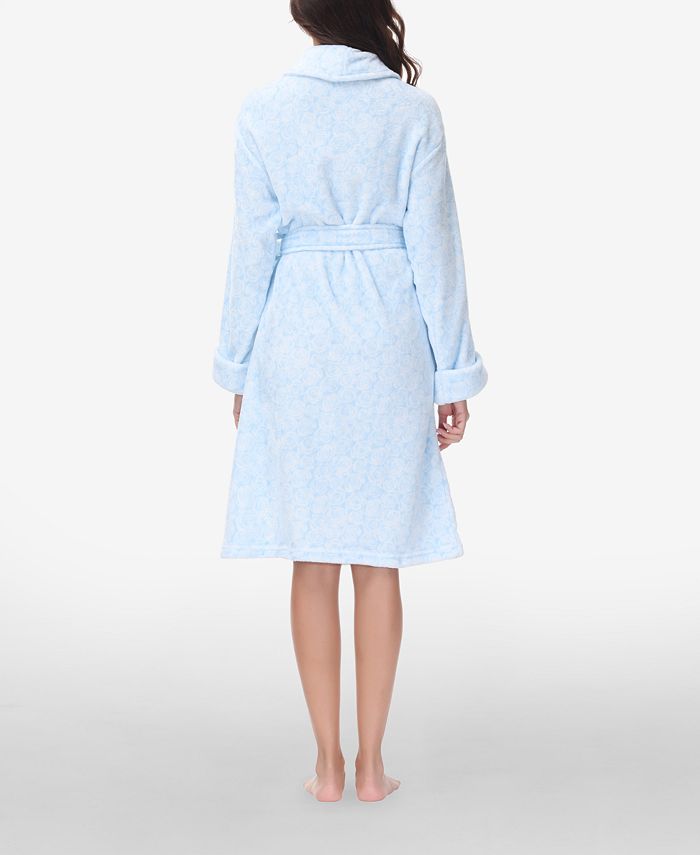 INK+IVY Women's Printed Plush Robe - Macy's
