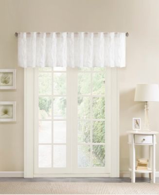 Madison Park Gemma Embroidered Sheer Window Treatments - Macy's