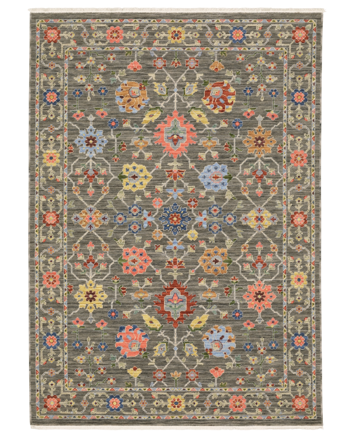 Click here for Oriental Weavers Lucca 093 67 x 96 Area Rug - Gray prices