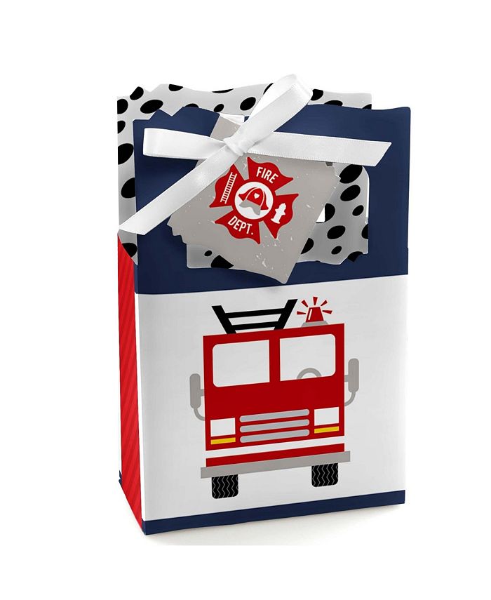 Big Dot of Happiness Fired Up Fire Truck - Firefighter Firetruck Baby ...