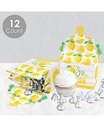 Big Dot of Happiness So Fresh - Lemon - Treat Box Party Favors - Citrus ...