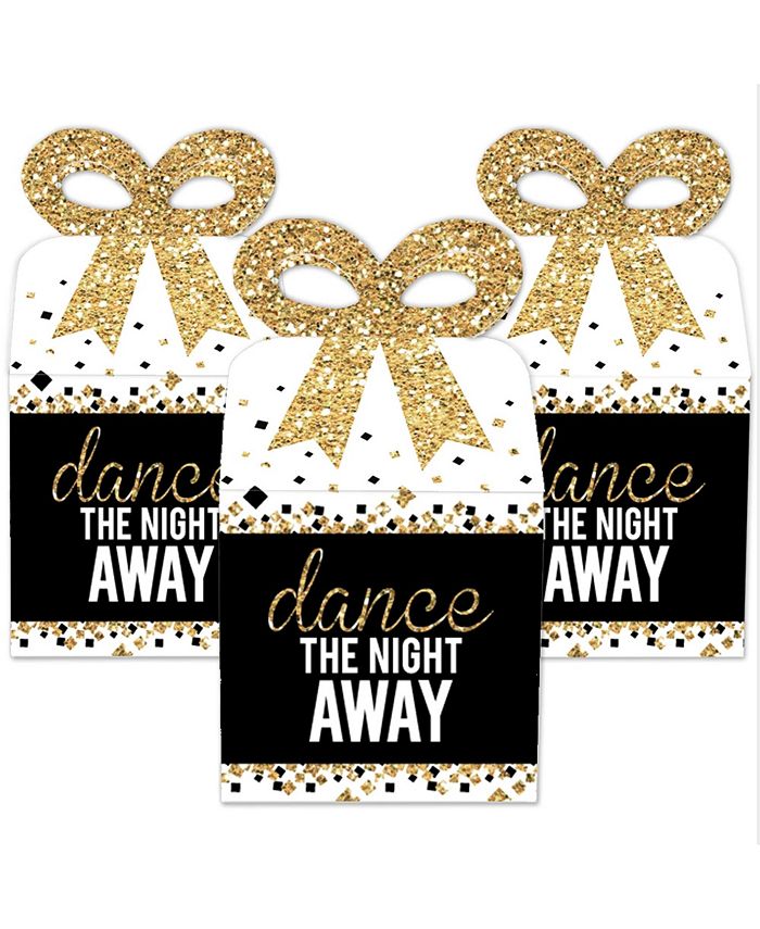Big Dot of Happiness Prom - Square Favor Gift Boxes - Prom Night Party ...