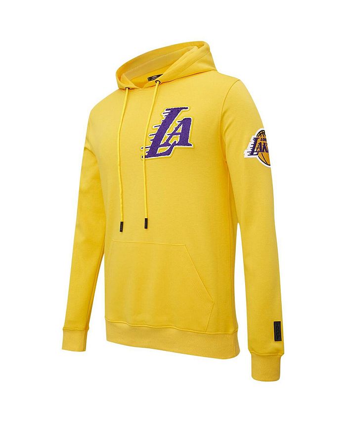 Pro Standard Men's Gold Los Angeles Lakers Chenille Team Pullover ...