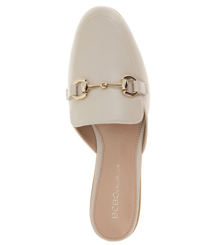 BCBGeneration Women's Zorie Tailored Slip-On Loafer Mules - Macy's