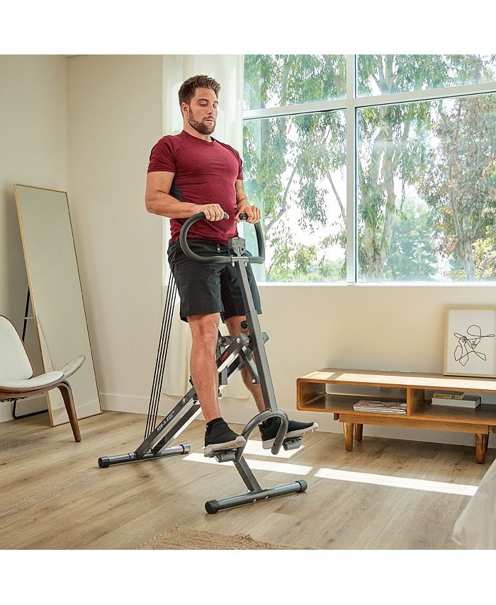 Sunny Health & Fitness Row N Ride Plus Assisted Squat Machine, No ...