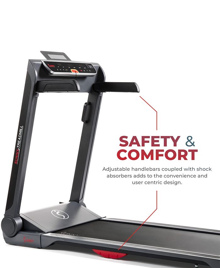 Sunny Health & Fitness Smart Strider Treadmill with Lopro Deck, Sf ...