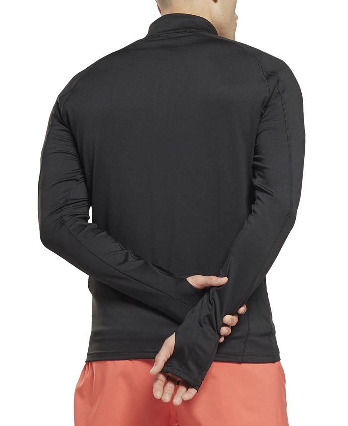 Reebok Men's Running Quarter-Zip Long-Sleeve Top - Macy's