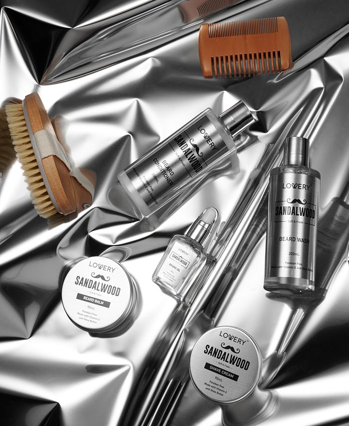 Lovery Men's 10-Pc. Sandalwood Beard Grooming Gift Set - Macy's