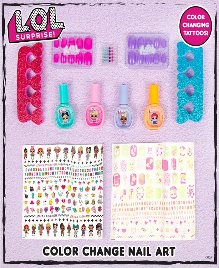 LOL Surprise! Color Change Nail Art Playset - Macy's