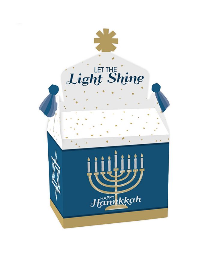 Big Dot of Happiness Happy Hanukkah - Treat Box Party Favors - Chanukah ...