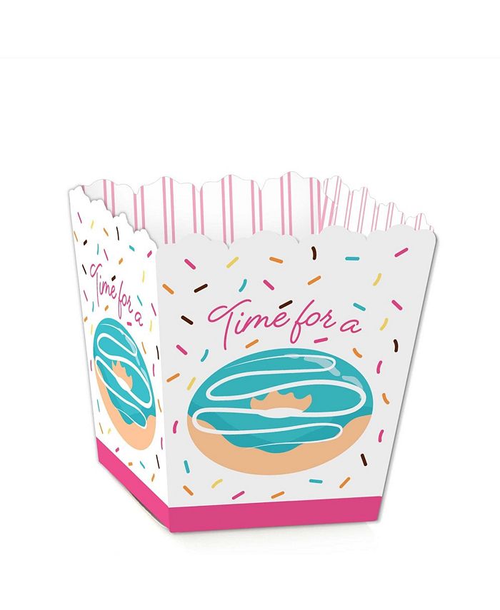 Big Dot of Happiness Donut Worry, Let's Party - Party Mini Favor Boxes ...