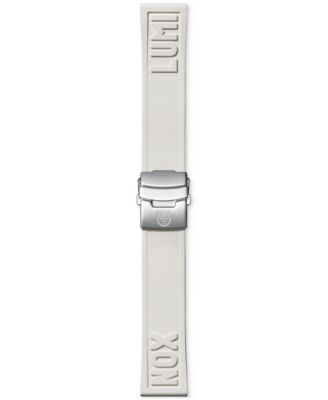 Luminox Interchangeable White Rubber Watch Strap - Macy's