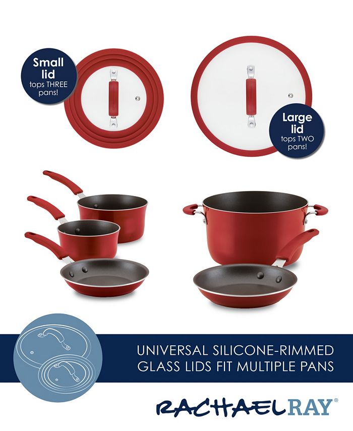 Rachael Ray Cook + Create Aluminum Nonstick Cookware Set, 11 Piece - Macy's