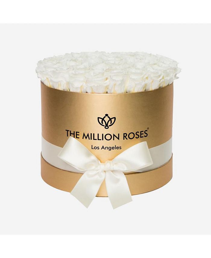 The Million Roses Supreme Gold Box of Roses - Macy's