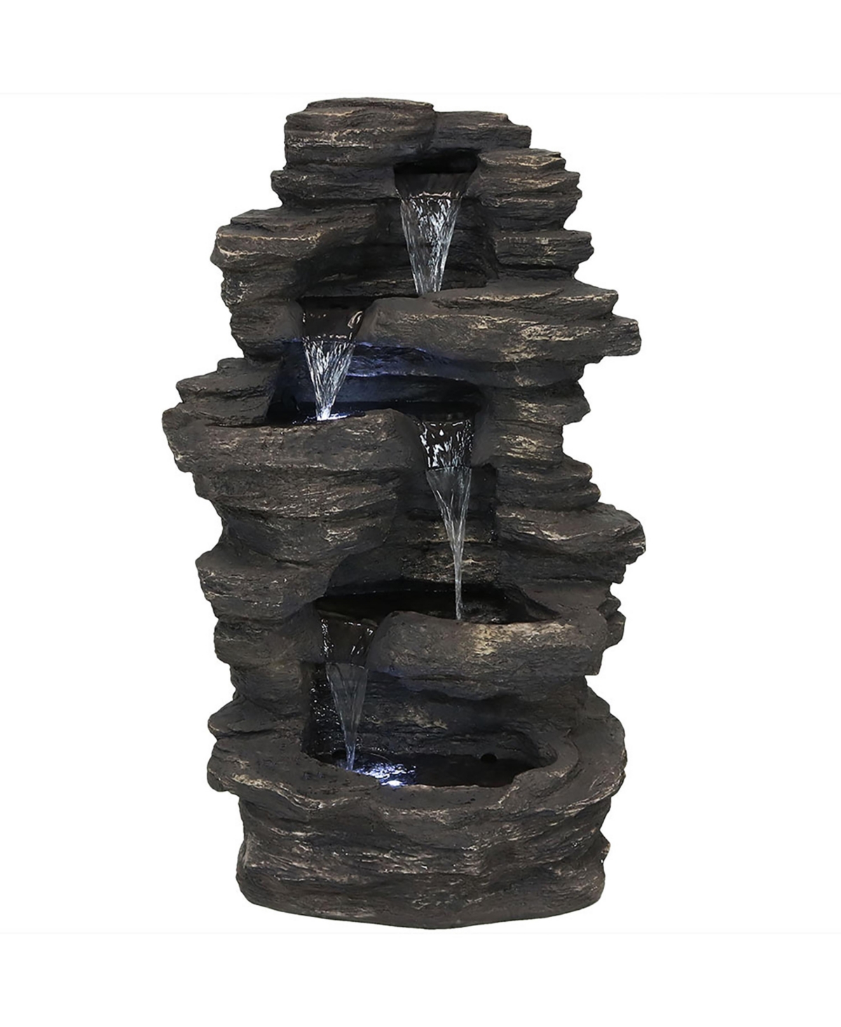 Click here for Sunnydaze Decor Rock Falls 39-Inch Polystone Outdo... prices